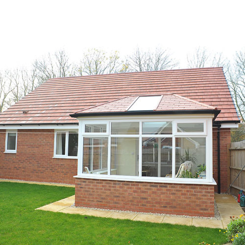 Conservatory - Solid Roof - French Doors - Windows - Keyworth - Acorn ...