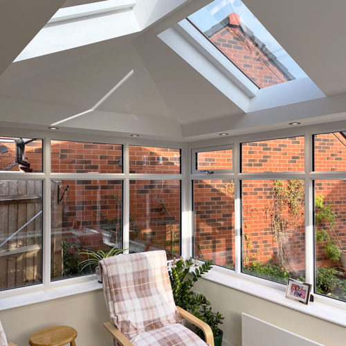 Conservatory - Solid Roof - French Doors - Windows - Keyworth - Acorn ...