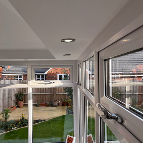 Conservatory - Solid Roof - French Doors - Windows - Keyworth - Acorn ...