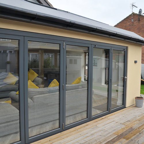 Home extension with bi-fold and lantern (atrium) roof - Acorn Windows