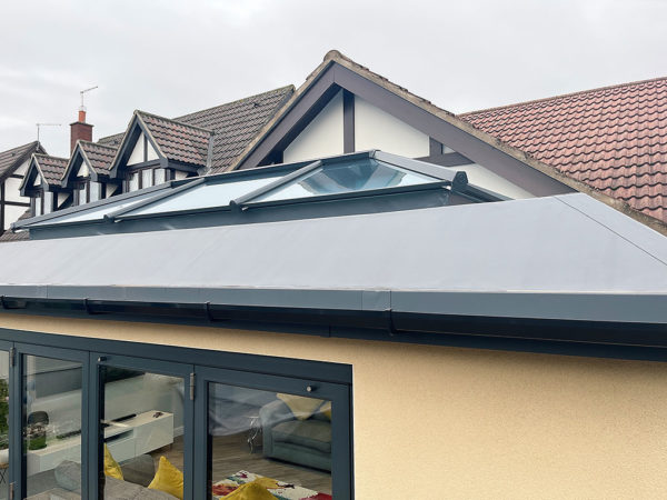 Home extension with bi-fold and lantern (atrium) roof - Acorn Windows
