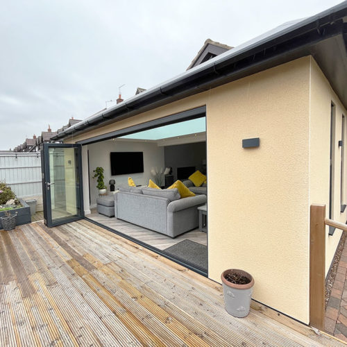 Home extension with bi-fold and lantern (atrium) roof - Acorn Windows