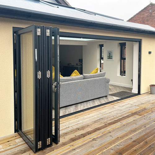 Home extension with bi-fold and lantern (atrium) roof - Acorn Windows