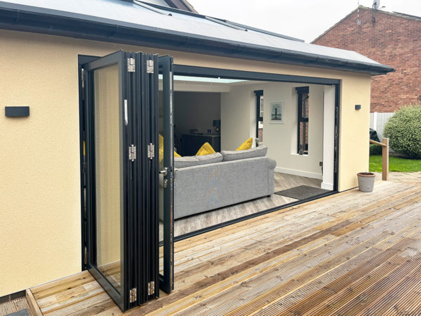 Home extension with bi-fold and lantern (atrium) roof - Acorn Windows