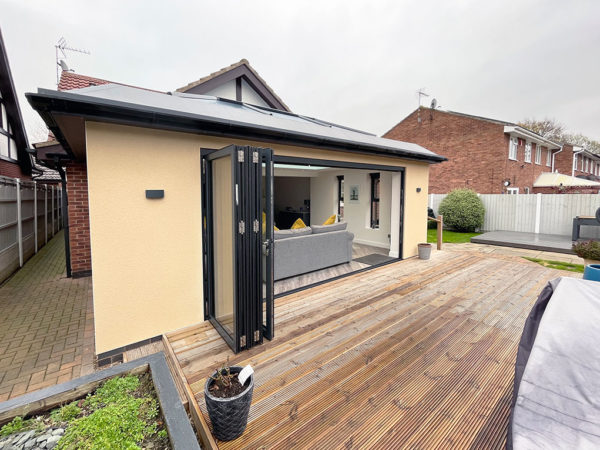 Home extension with bi-fold and lantern (atrium) roof - Acorn Windows