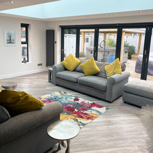 Home extension with bi-fold and lantern (atrium) roof - Acorn Windows