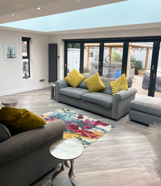 Home extension with bi-fold and lantern (atrium) roof - Acorn Windows