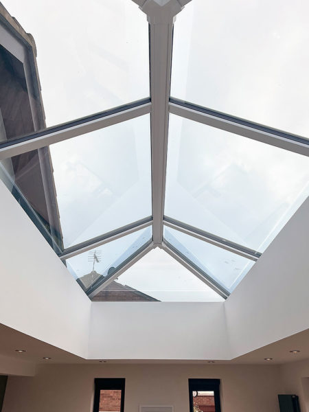 Home extension with bi-fold and lantern (atrium) roof - Acorn Windows