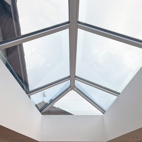 Home extension with bi-fold and lantern (atrium) roof - Acorn Windows