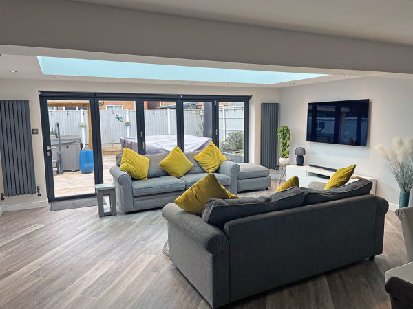 Home extension with bi-fold and lantern (atrium) roof - Acorn Windows