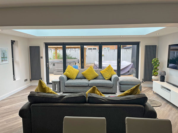 Home extension with bi-fold and lantern (atrium) roof - Acorn Windows