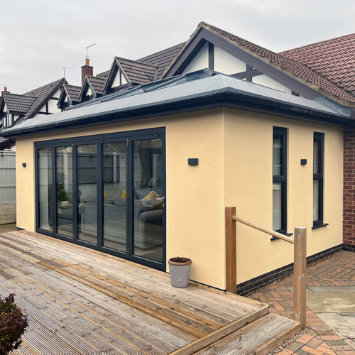 Home extension with bi-fold and lantern (atrium) roof - Acorn Windows
