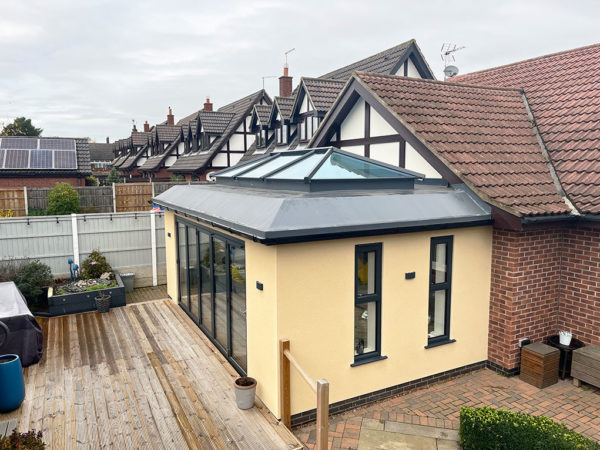 Home extension with bi-fold and lantern (atrium) roof - Acorn Windows